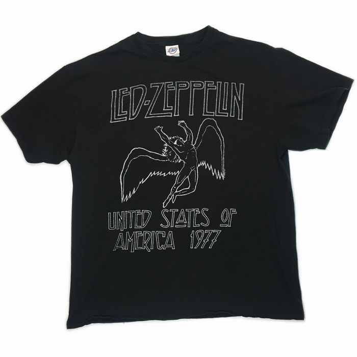 Vintage Led Zeppelin Icarus logo reprint tee | Grailed