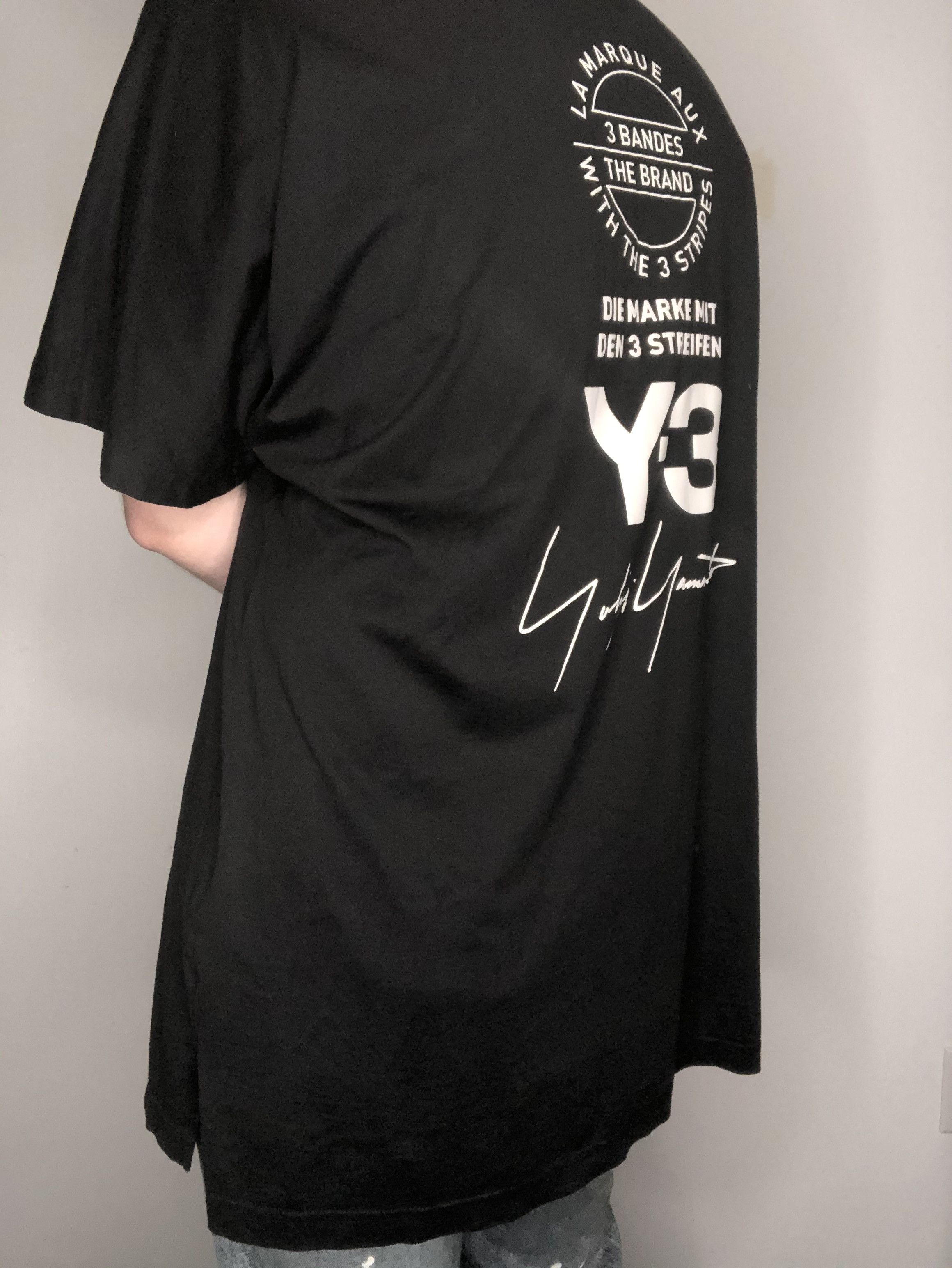 Adidas Y3 Logo T-shirt | Grailed