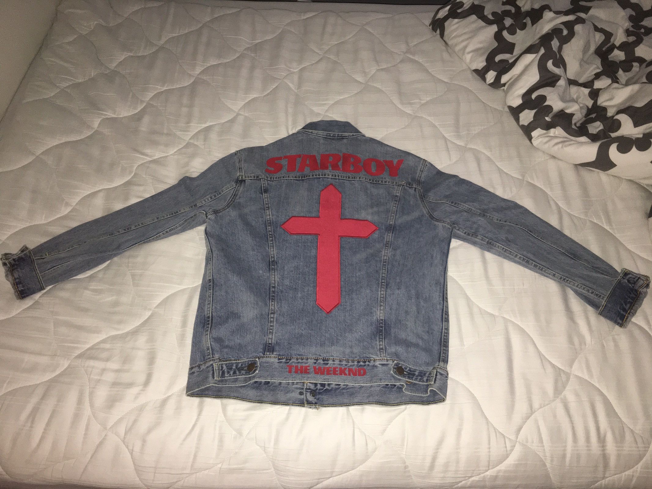 The Weeknd Starboy Denim Jacket | Grailed
