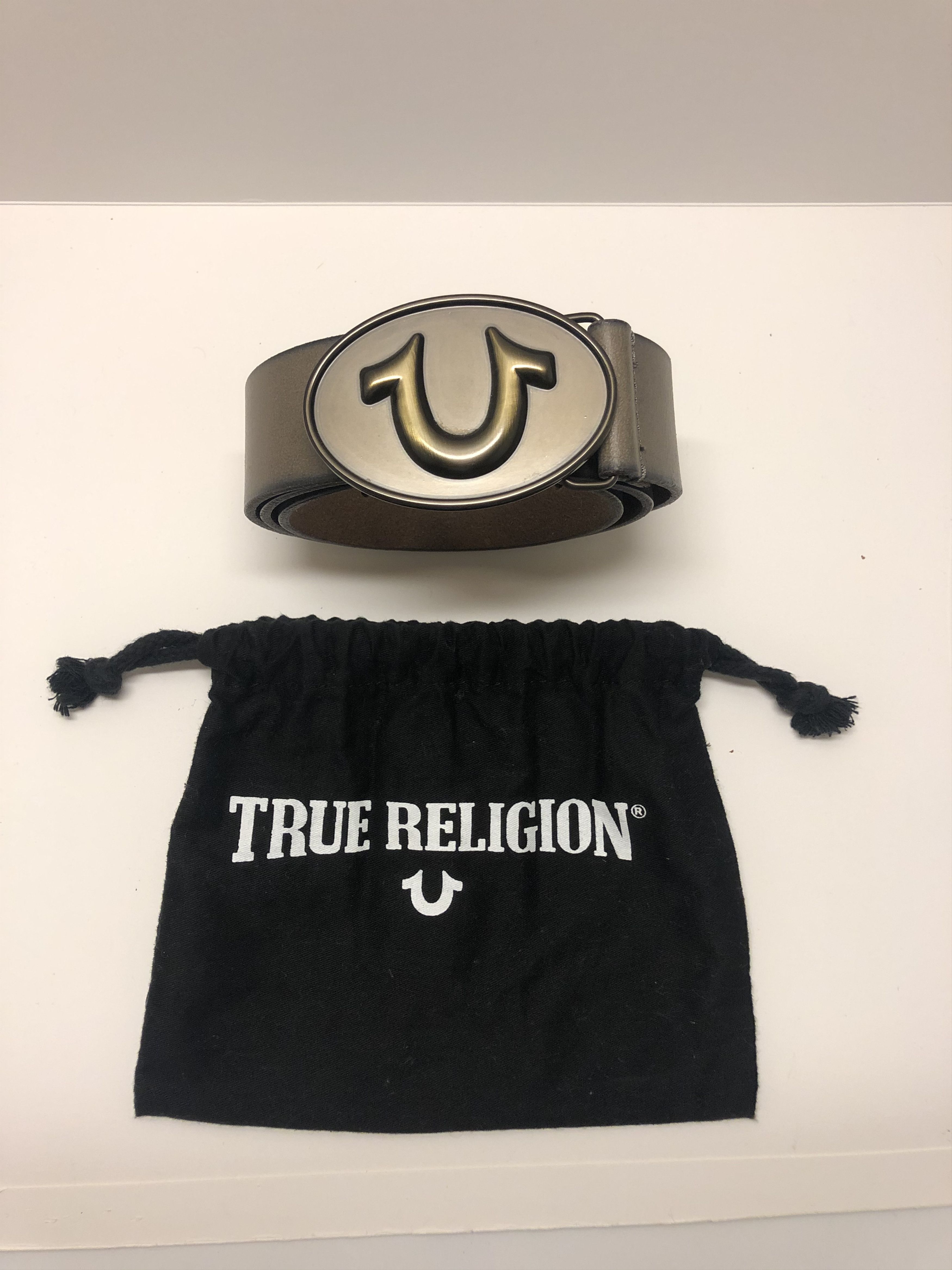 True Religion Horseshoe Buckle Men's Belt | Grailed