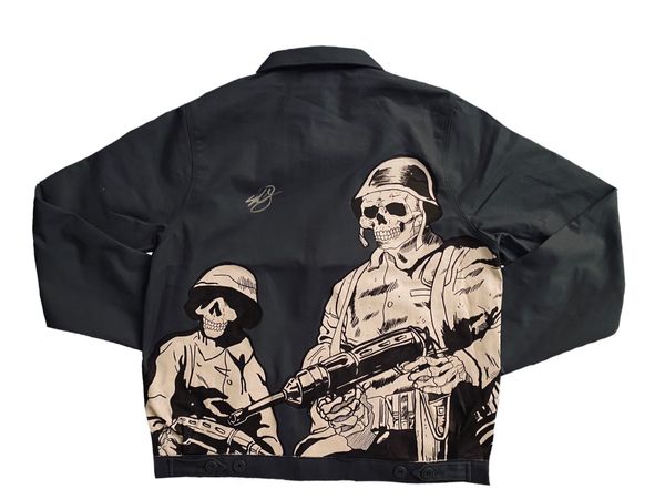 Custom 1 of 1 Hand Painted Dickies Work Jacket | Grailed