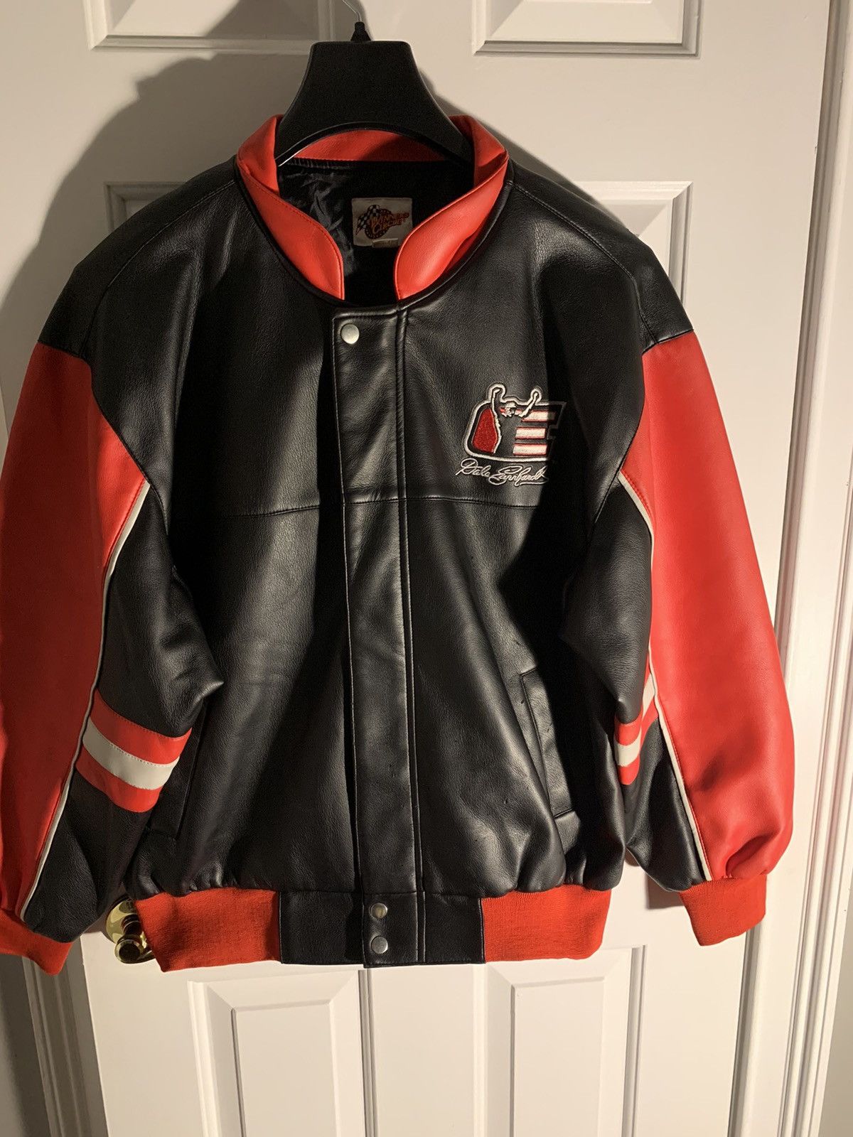 Vintage Vintage Dale Earnhardt “The intimidator” Leather Jacket | Grailed