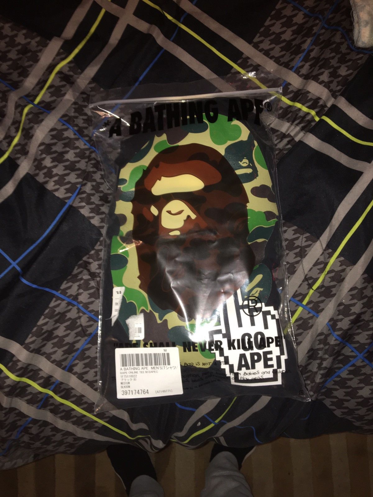 Bape Bape online exclusive tee Go ape | Grailed