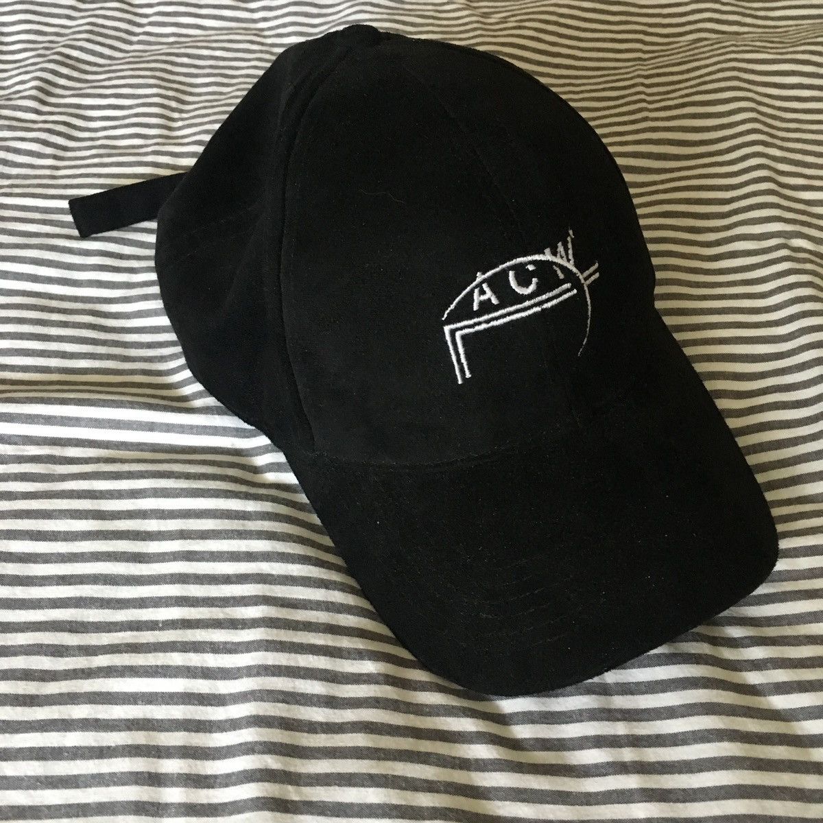 A Cold Wall A-Cold-Wall ACW Suede Black Cap | Grailed