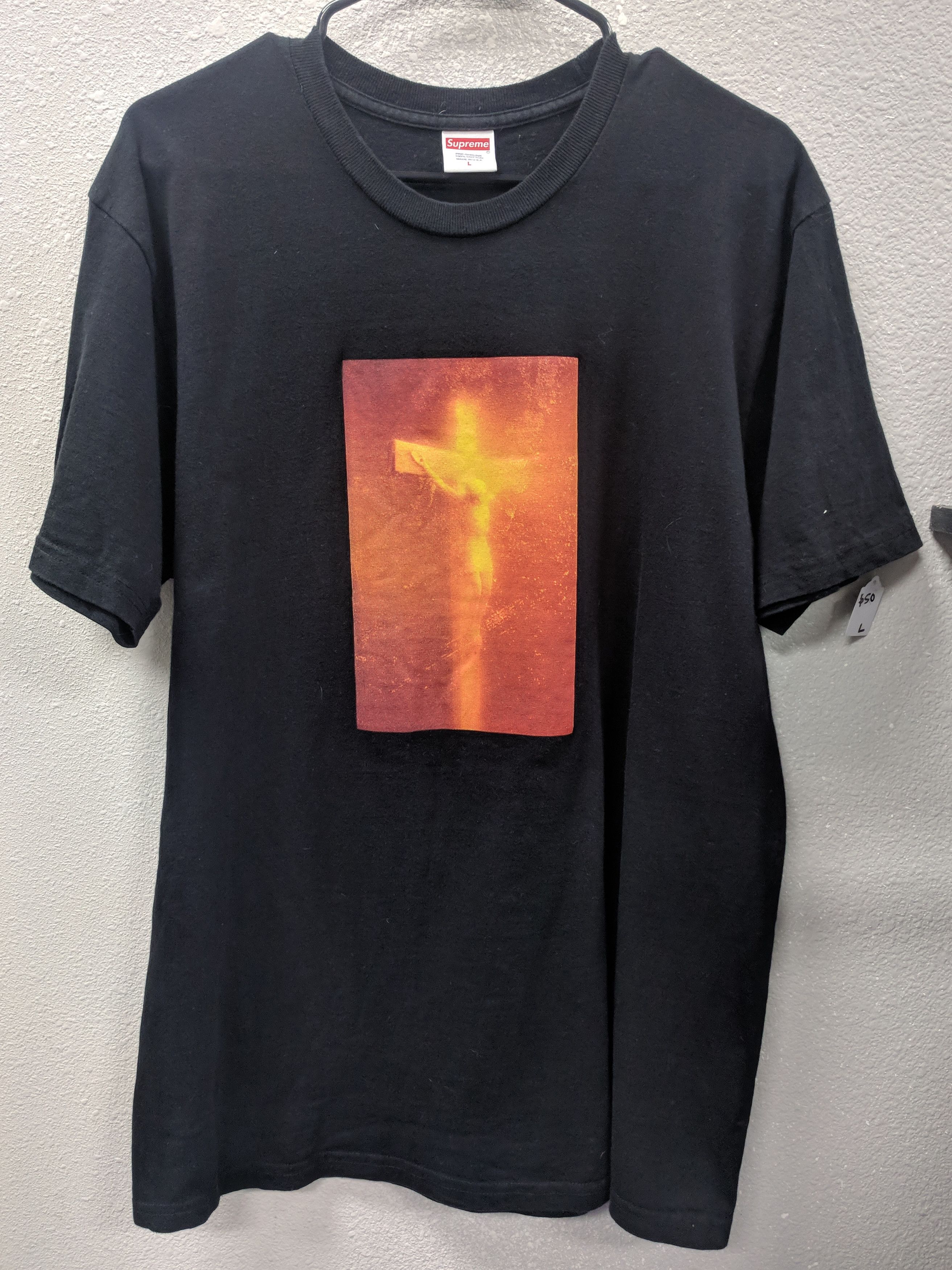 Supreme Supreme Piss Christ Tee Black | Grailed