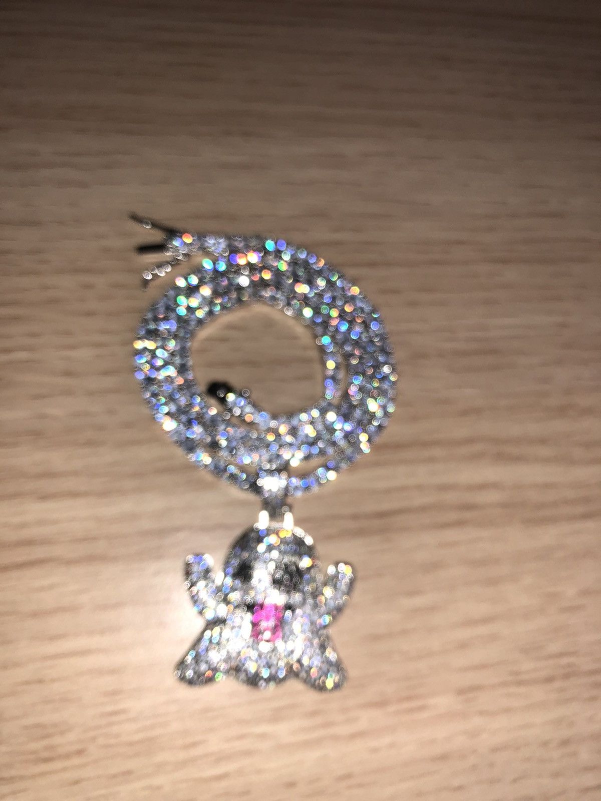 Chain × Diamond Pendant × Jewelry Iced Out Snapchat Pendant With 3mm ...