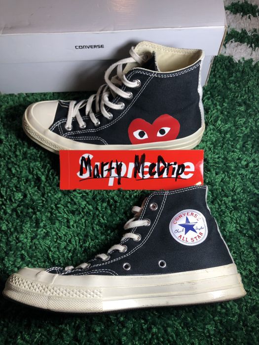 Converse Comme des Garcons x Chuck Taylor All Star High Play | Grailed