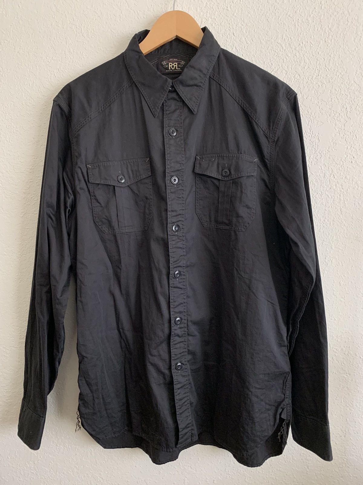 RRL Ralph Lauren Military button down shirt | Grailed