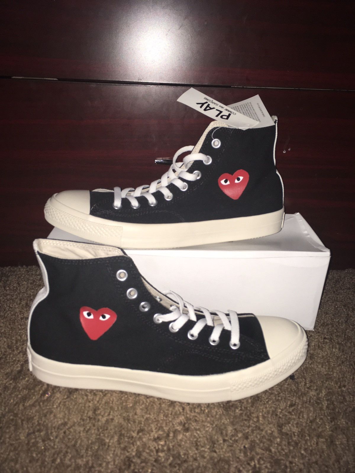 Comme des Garcons CDG High Top Black | Grailed