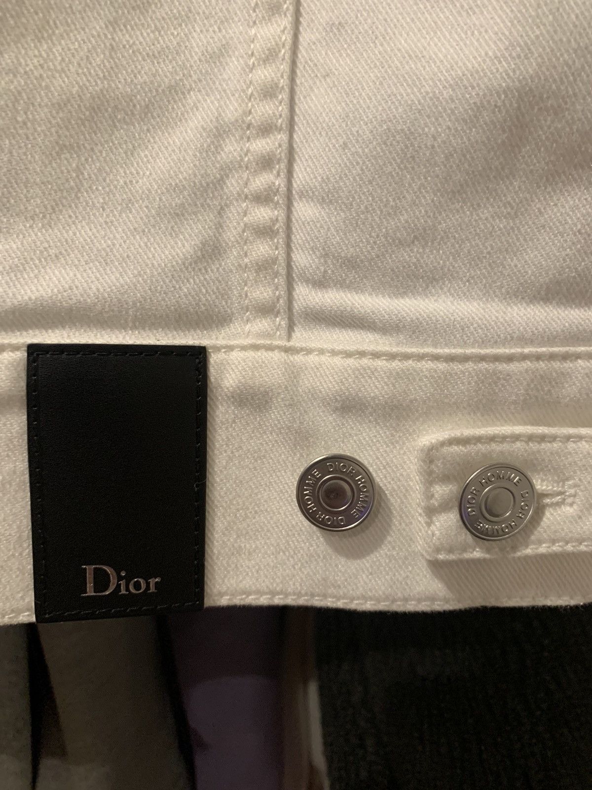 Dior Dior white denim jacket | Grailed