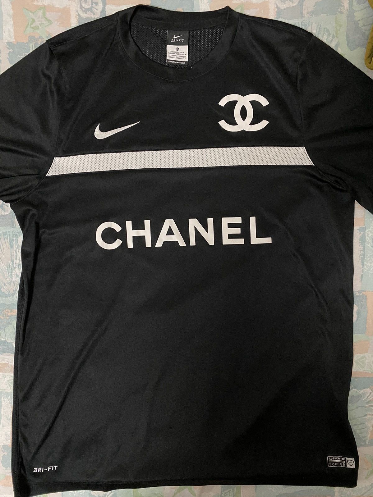 Chanel × Nike Nike Bootleg Chanel Soccer Dri Fit Jersey | Grailed