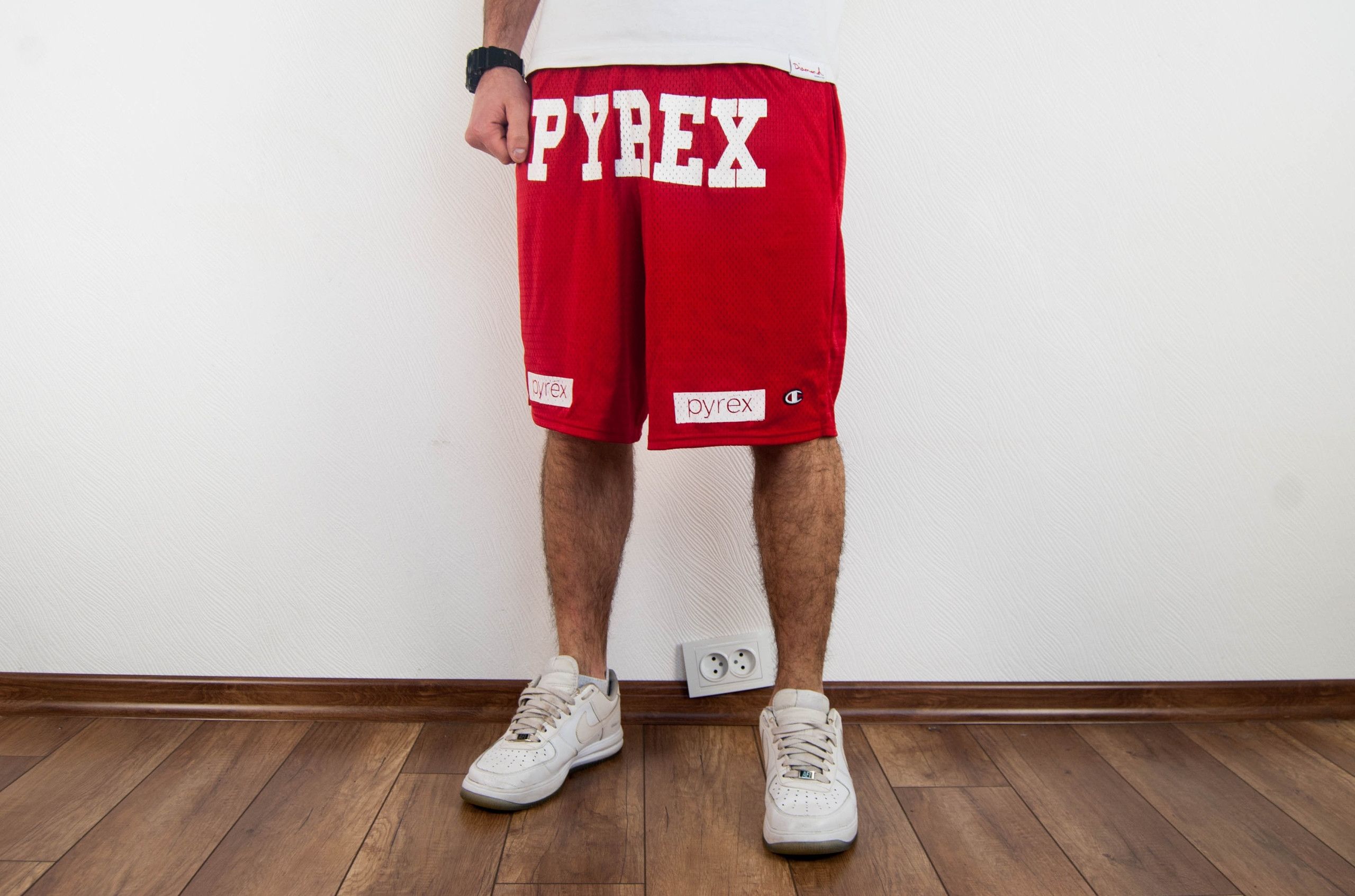 Champion × Pyrex Vision × Virgil Abloh RARE Champion x Pyrex Shorts ...
