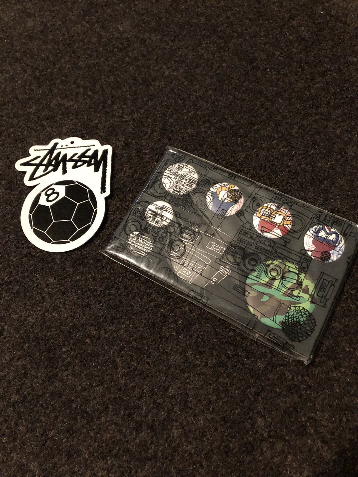 Stussy Pin set and Sticker | Grailed