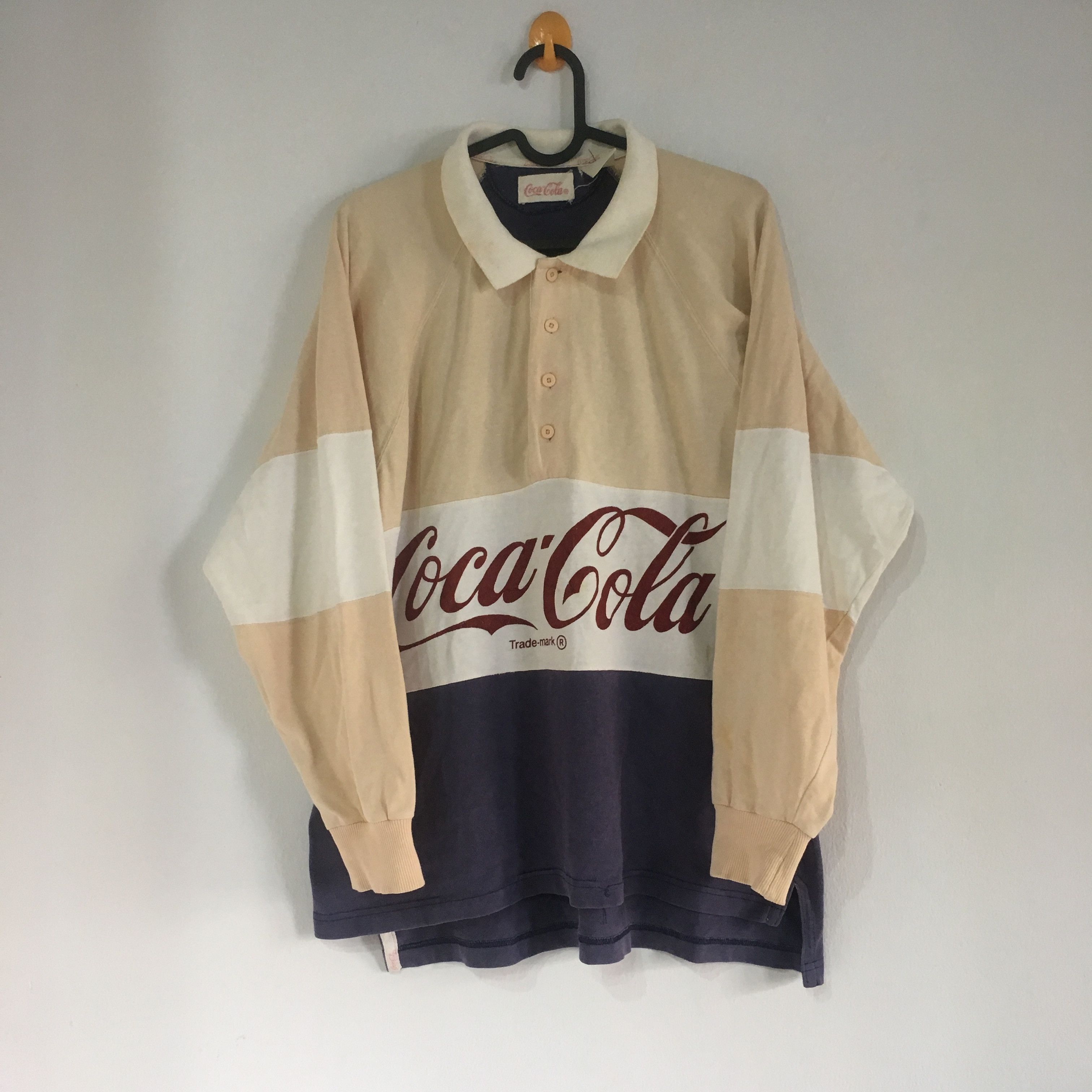 Coca Cola Vtg COCA COLA Rugby Shirt 1989 | Grailed