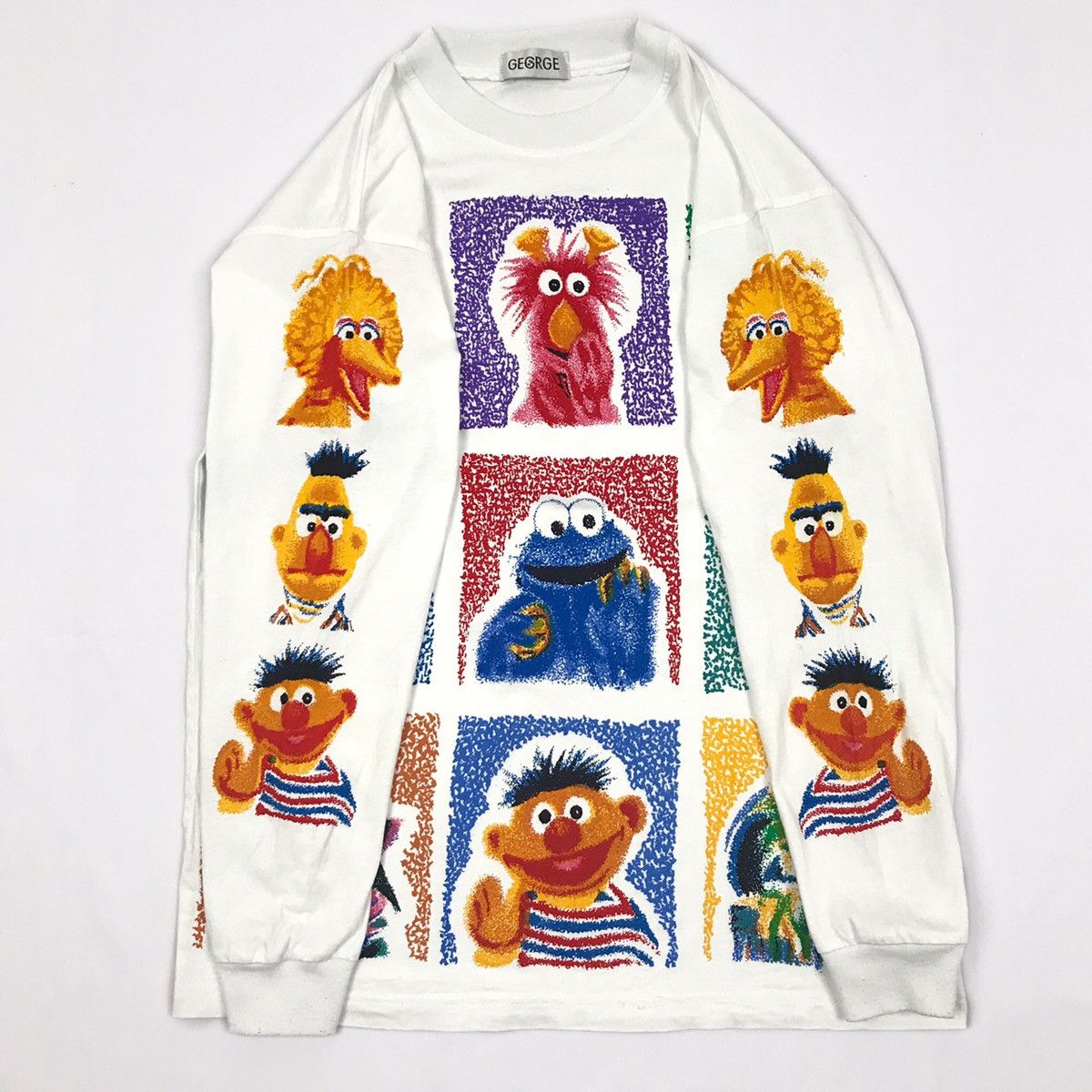 Cartoon Network × Vintage Vintage Dope Sesame Street elmo Character L/s ...