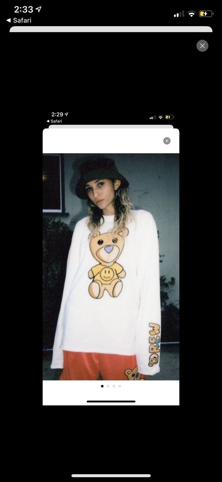 Drew House Drew house teddy bear long sleeve medium | Grailed