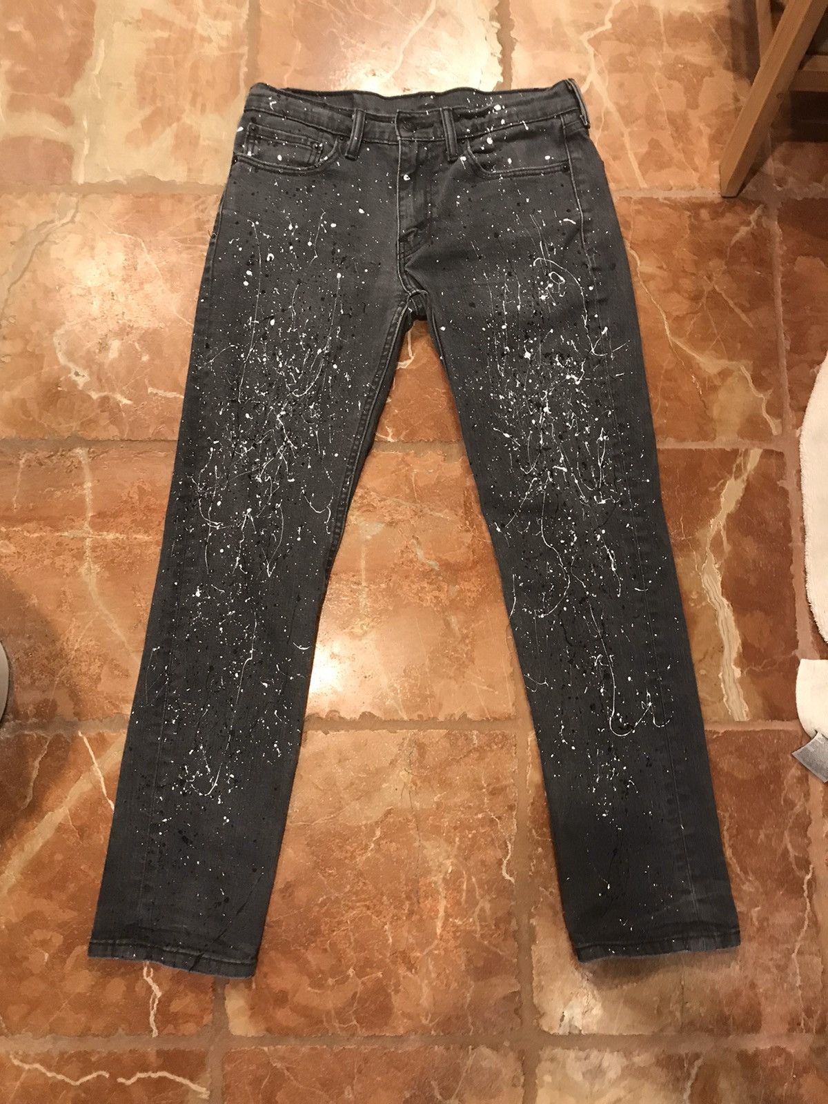 Custom Paint Splatter Denim - Amiri Style Painter Jeans | Grailed