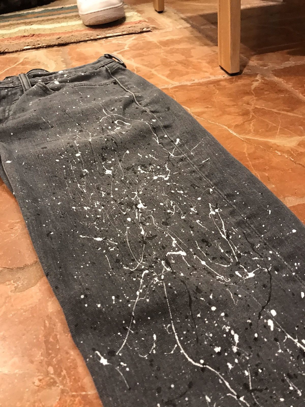 Custom Paint Splatter Denim - Amiri Style Painter Jeans | Grailed