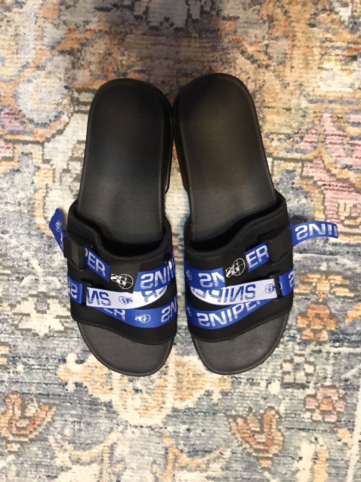 Sniper Gang Sniper gang blue slides | Grailed