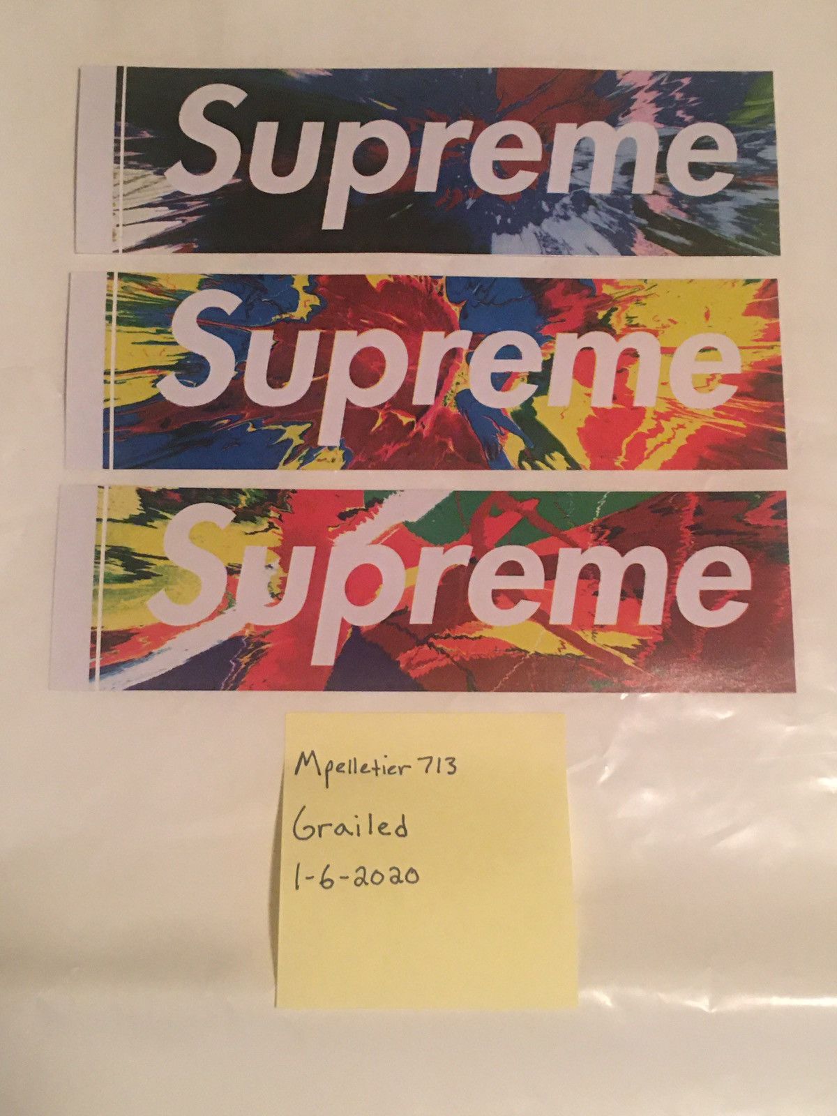 Supreme Supreme Damien Hirst Box Logo Sticker Set of 3 | Grailed