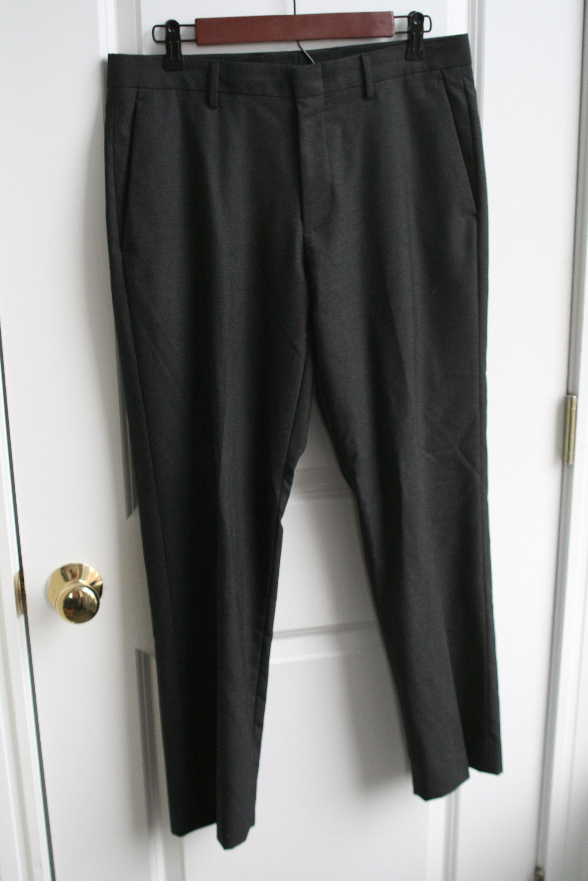 J.Crew Charcoal Wool Ludlow Slim Trousers | Grailed