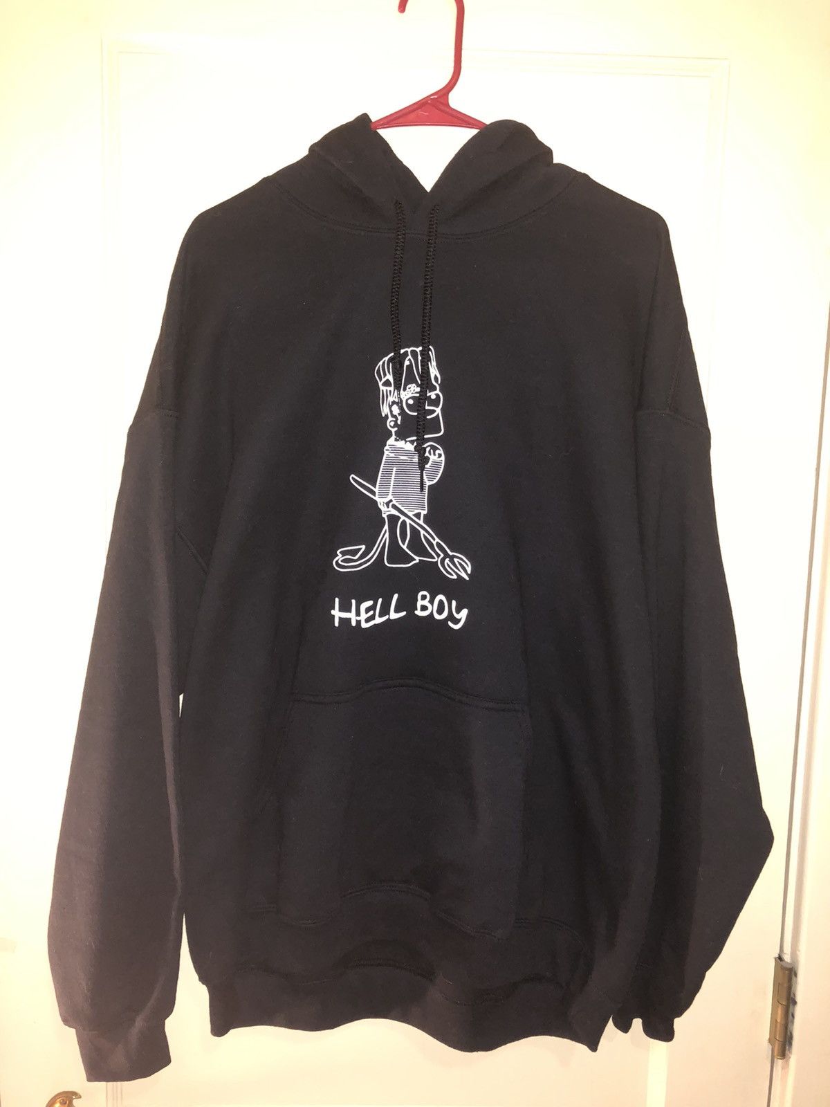 Superrradical Superradical Lil Peep Hellboy Bart Simpson Hoodie | Grailed