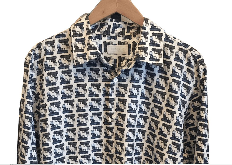 Prada Iconic Gun Print Shirt | Grailed