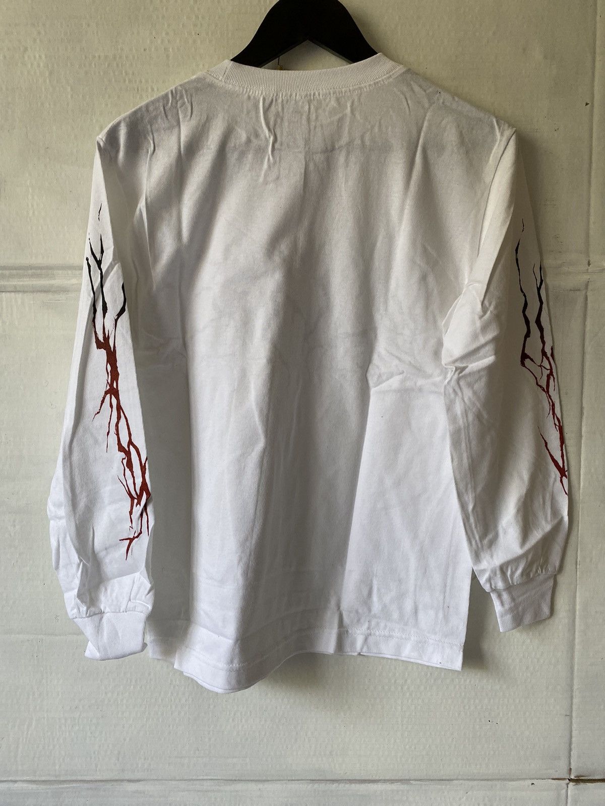 Vlone White vlone metal font long sleeve tshirt size medium | Grailed