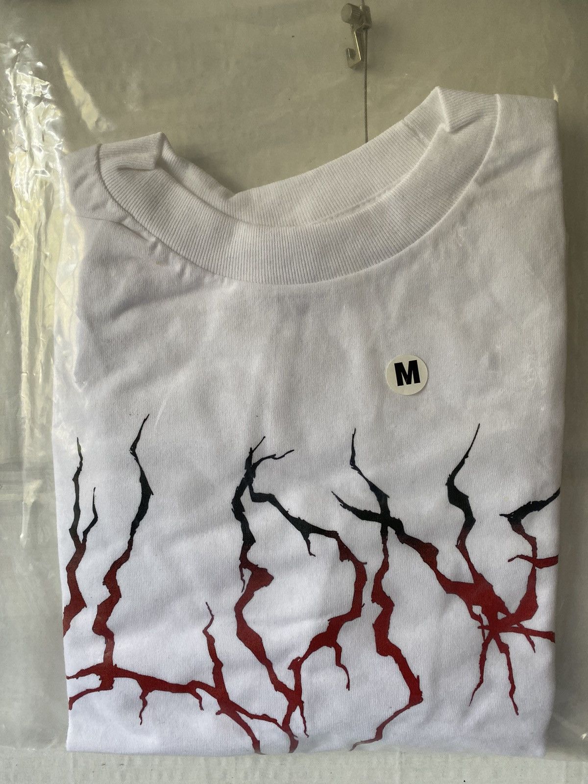 Vlone White vlone metal font long sleeve tshirt size medium | Grailed