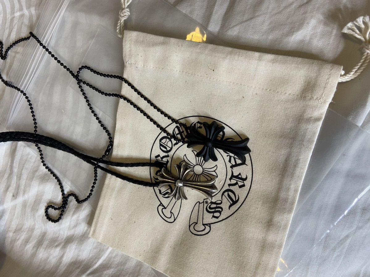 Chrome Hearts Chrome hearts 20 anniversaria japan balck necklece | Grailed