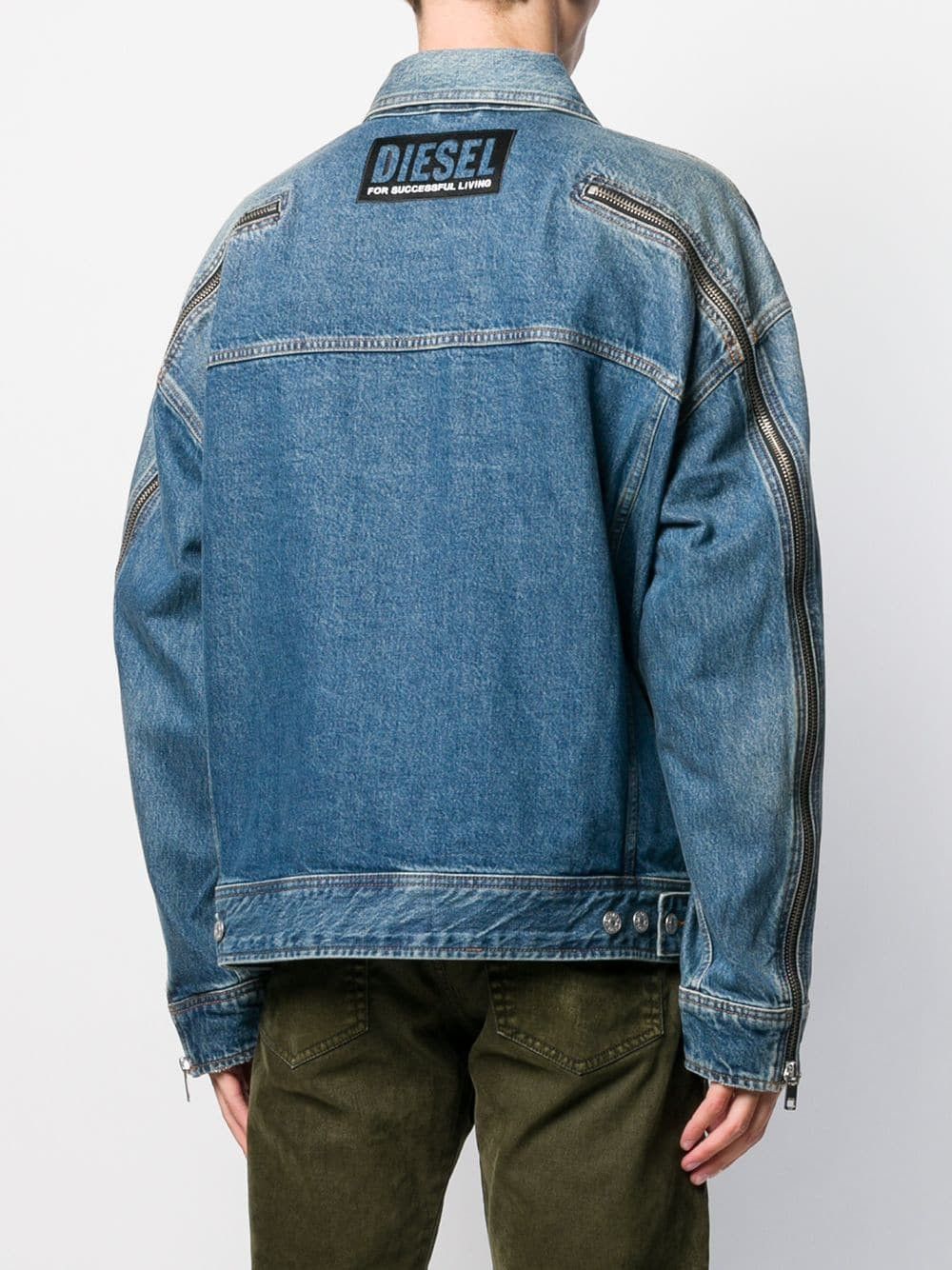 Diesel D-Lory ZIPPED DENIM JACKET | Grailed