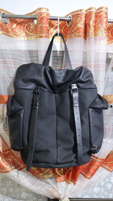 Cote&Ciel cote&ciel 2way bakpack and tote bag leather and denim | Grailed