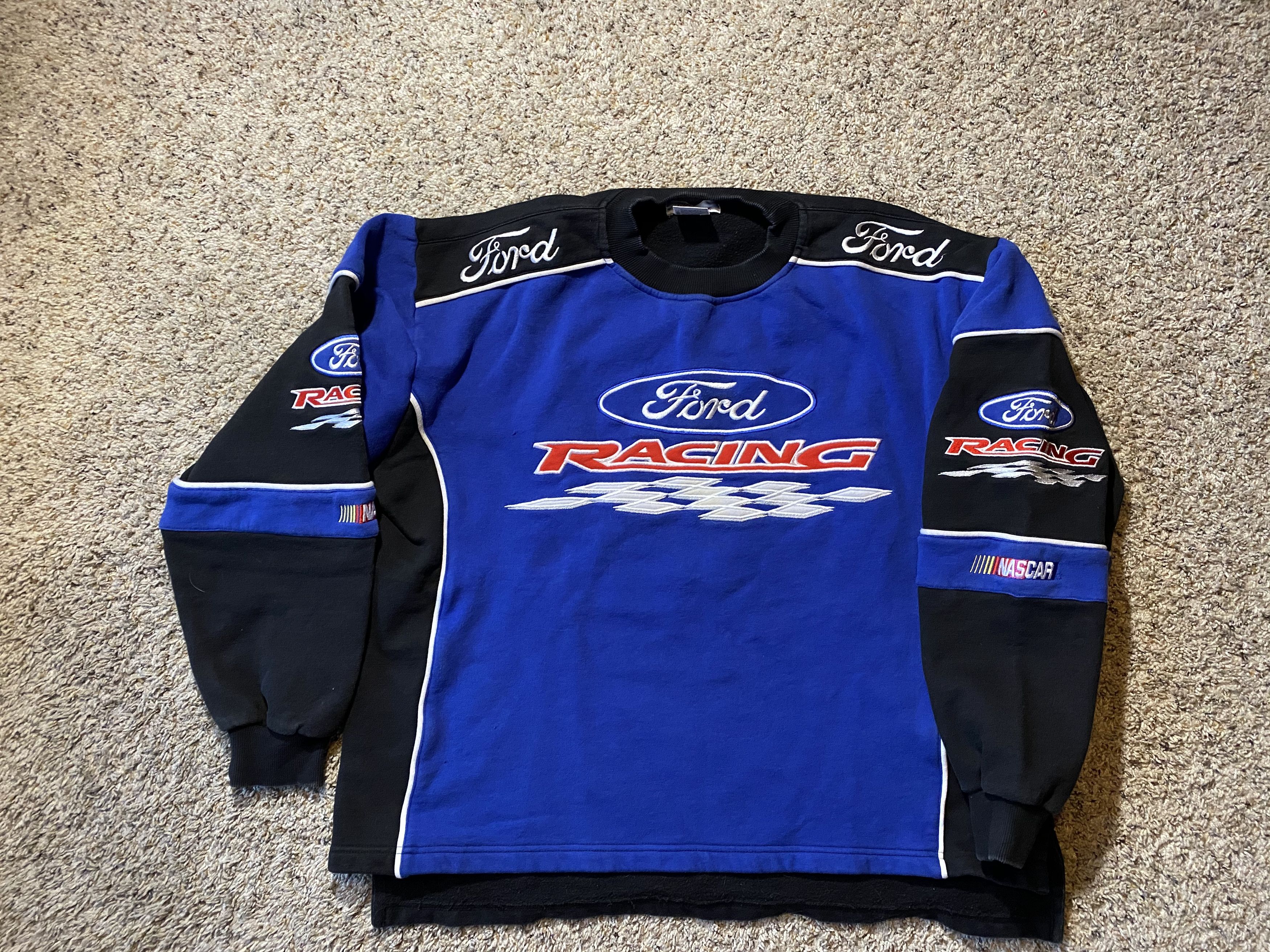 Ford × NASCAR × Vintage Vintage nascar Ford Racing Crewneck Sweater ...