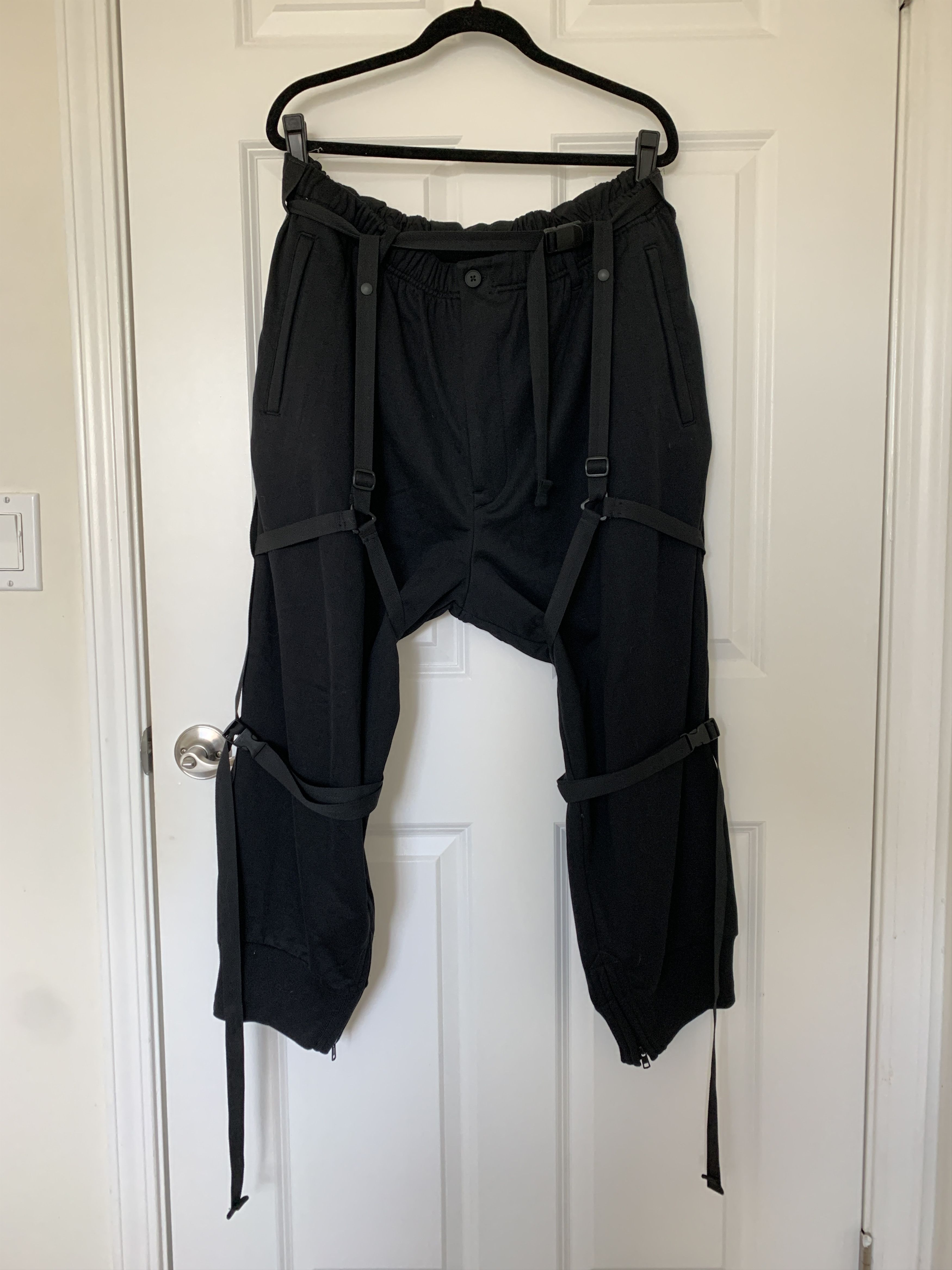 Adidas Y-3 Harness Belt Drop Crotch Trousers | Grailed