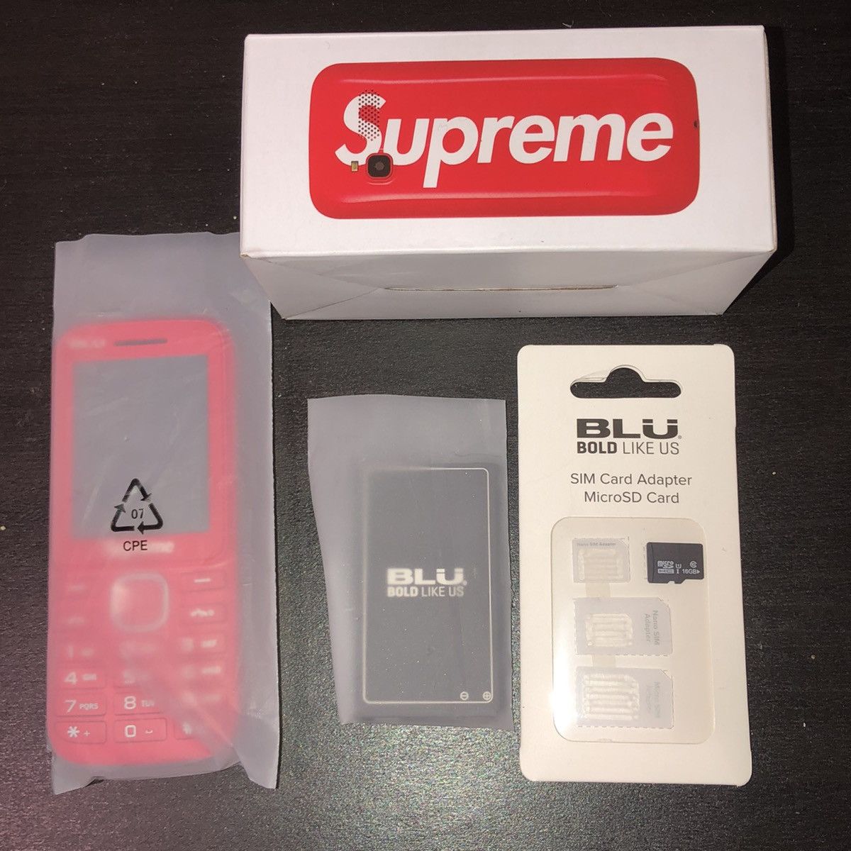 Supreme BLU Burner Phone | Grailed