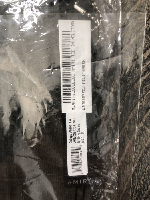 Amiri Amiri Khaki College Logo | Grailed