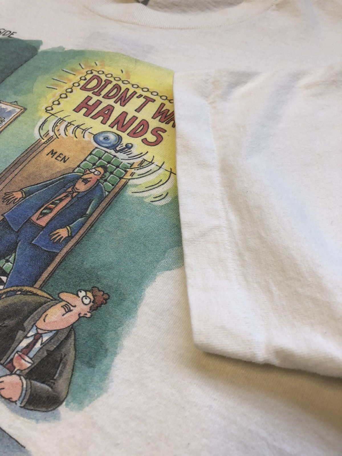 Vintage Vintage The Far Side “Didnt Wash Hands” graphic tee | Grailed