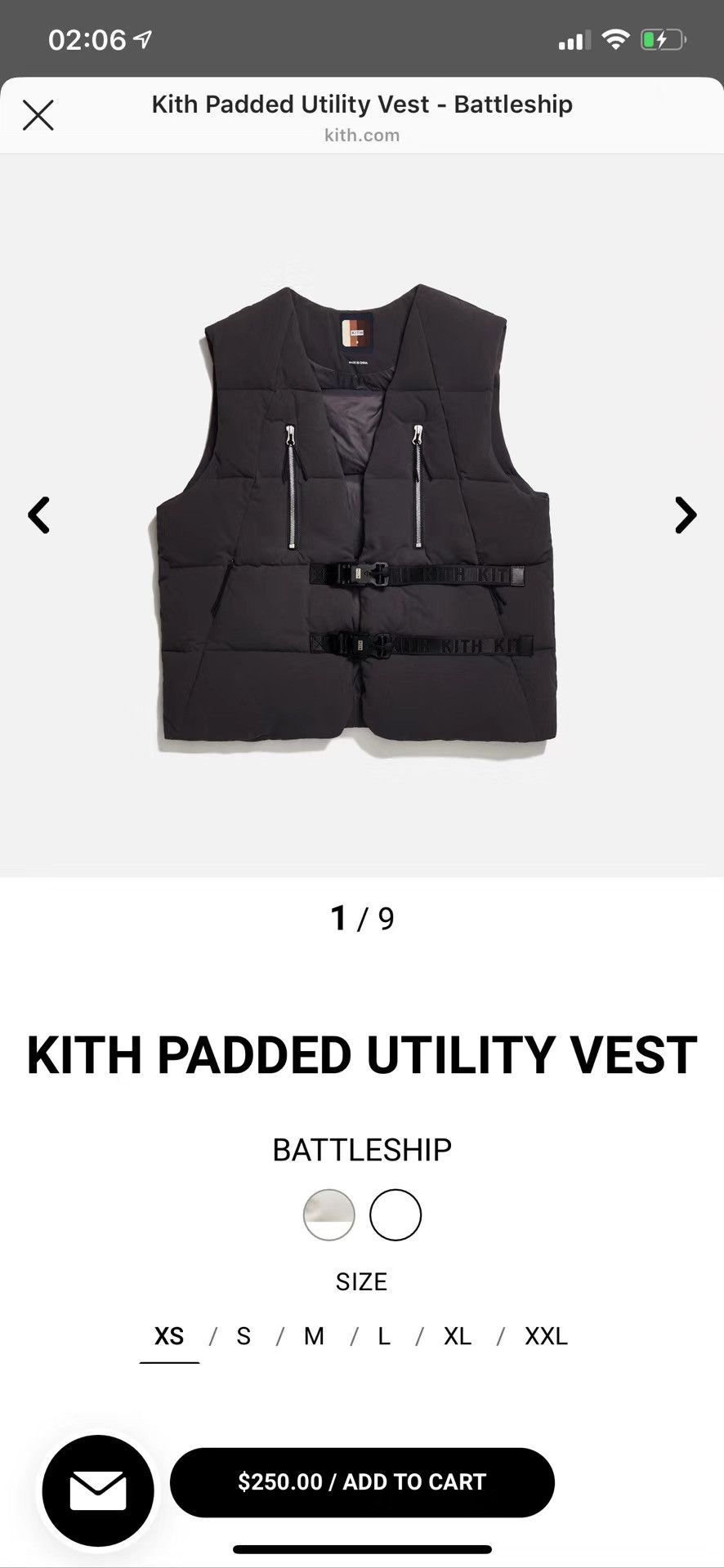 Kith PADDED UTILITY Vest | Grailed