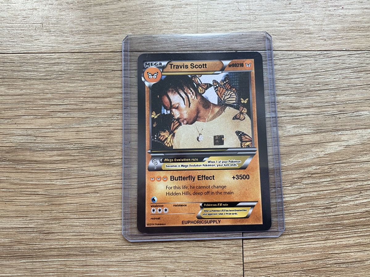 Custom Euphoric Supply Travis Scott Butterfly Effect Pokémon Card | Grailed