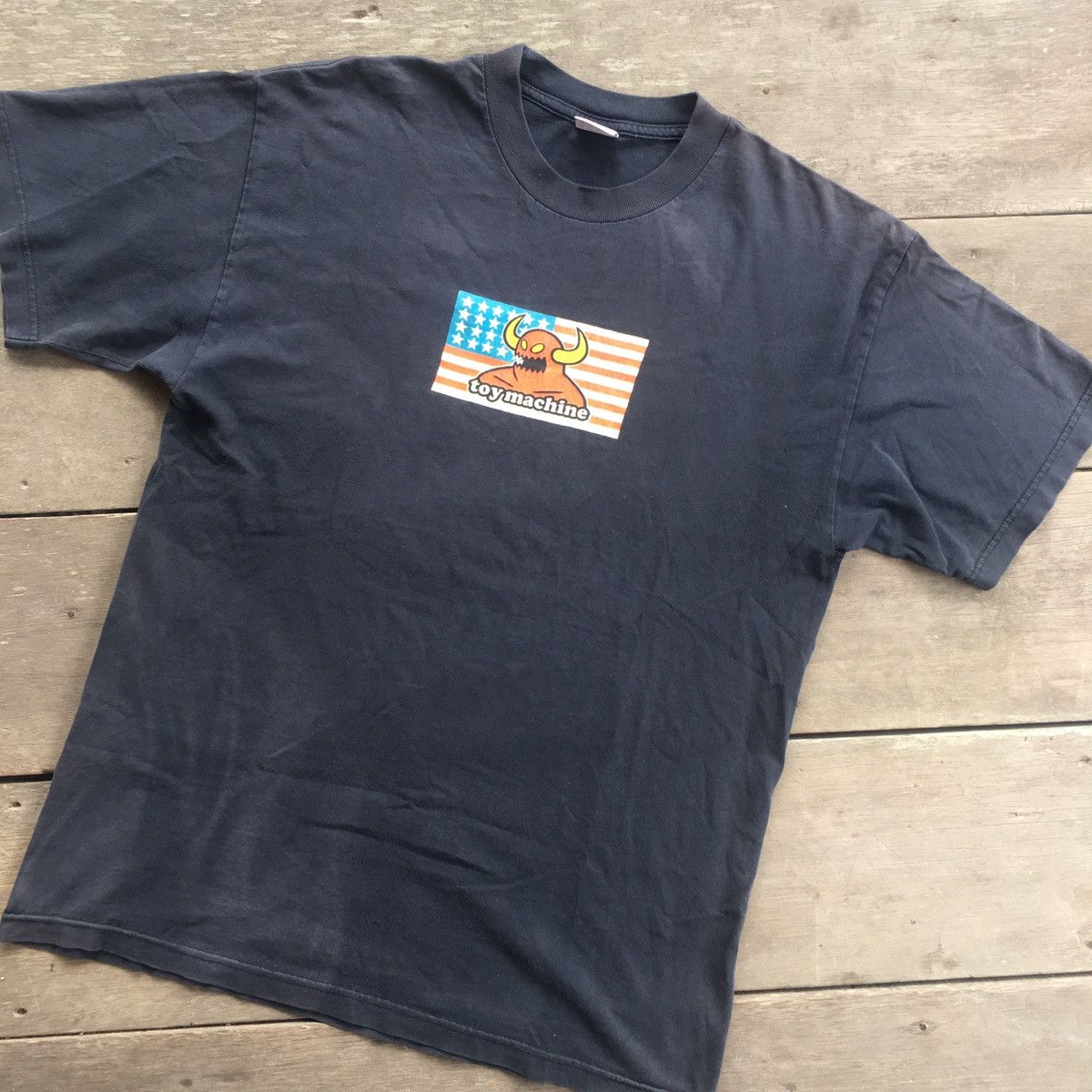 Toy Machine Vintage Toy Machine shirt Navy Blue 90s Skater tee | Grailed