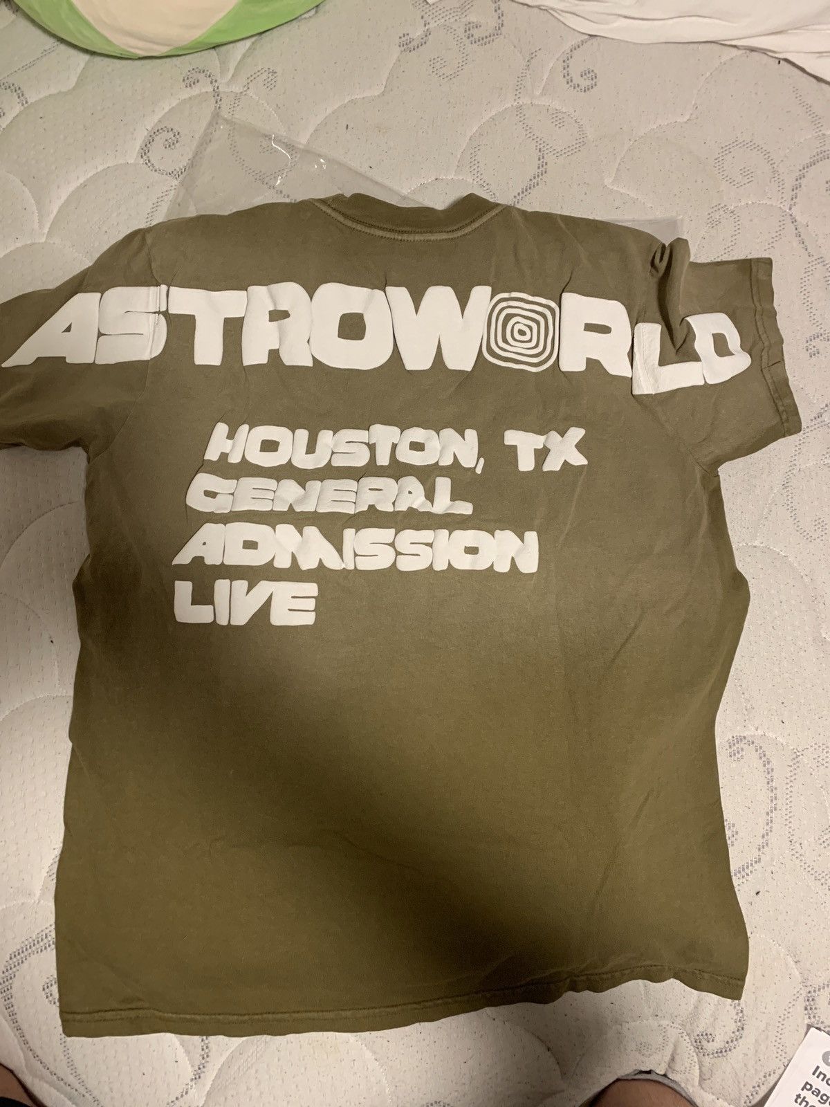 Travis Scott New Travis scott Astroworld fest tee staff green eye | Grailed