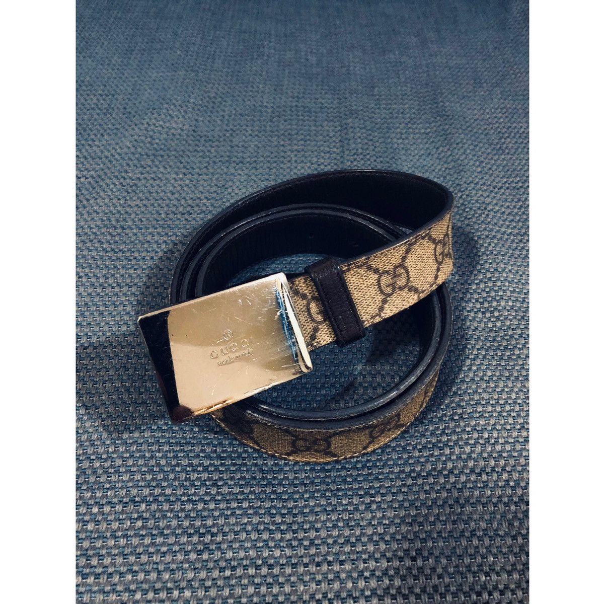 Gucci Gucci Monogram Belt vintage | Grailed