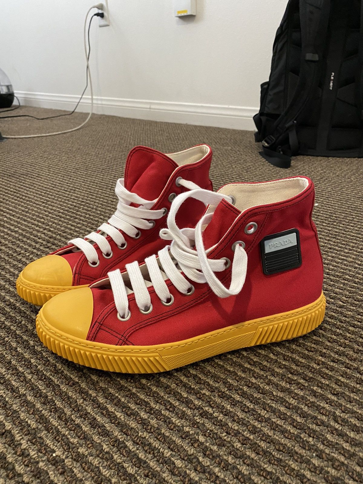 Prada Prada high top converse style | Grailed