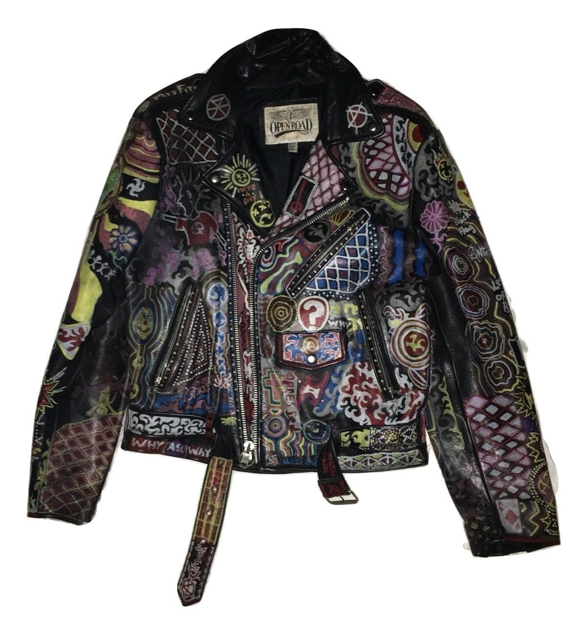 Vintage Authentic Vintage Hand Painted Punk Rock Bomber Jacket | Grailed