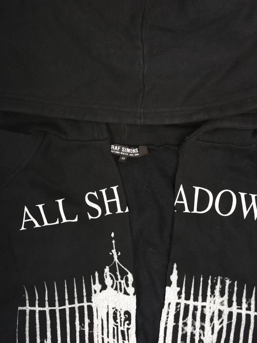 Raf Simons Cut "All Shadows" Hoodie | Grailed