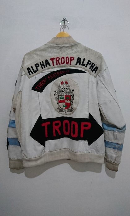Vintage Troop classic 1988 Leather Jacket Rare🔥 | Grailed