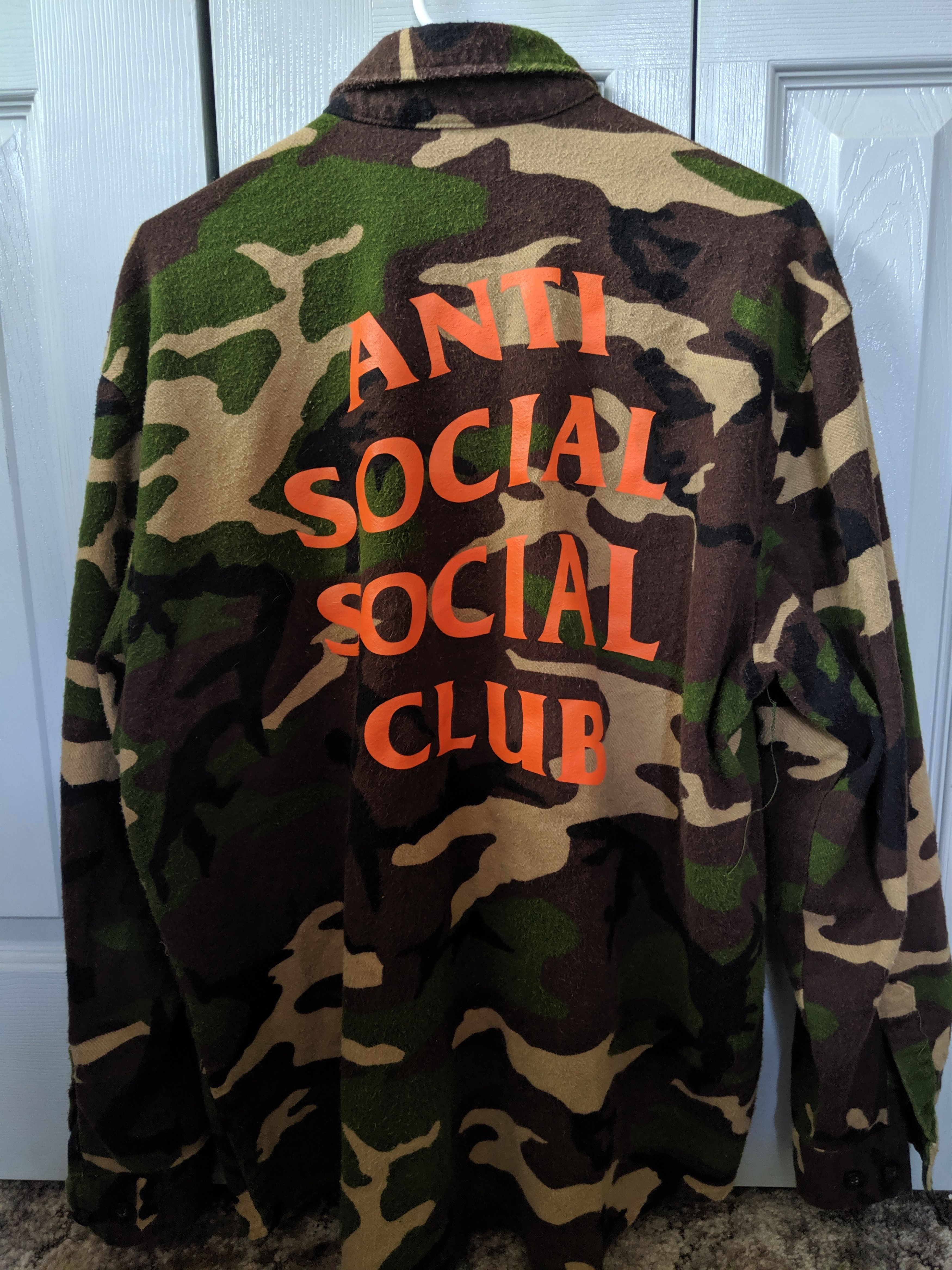 Anti Social Social Club ASSC Camo Flannel Jacket | Grailed