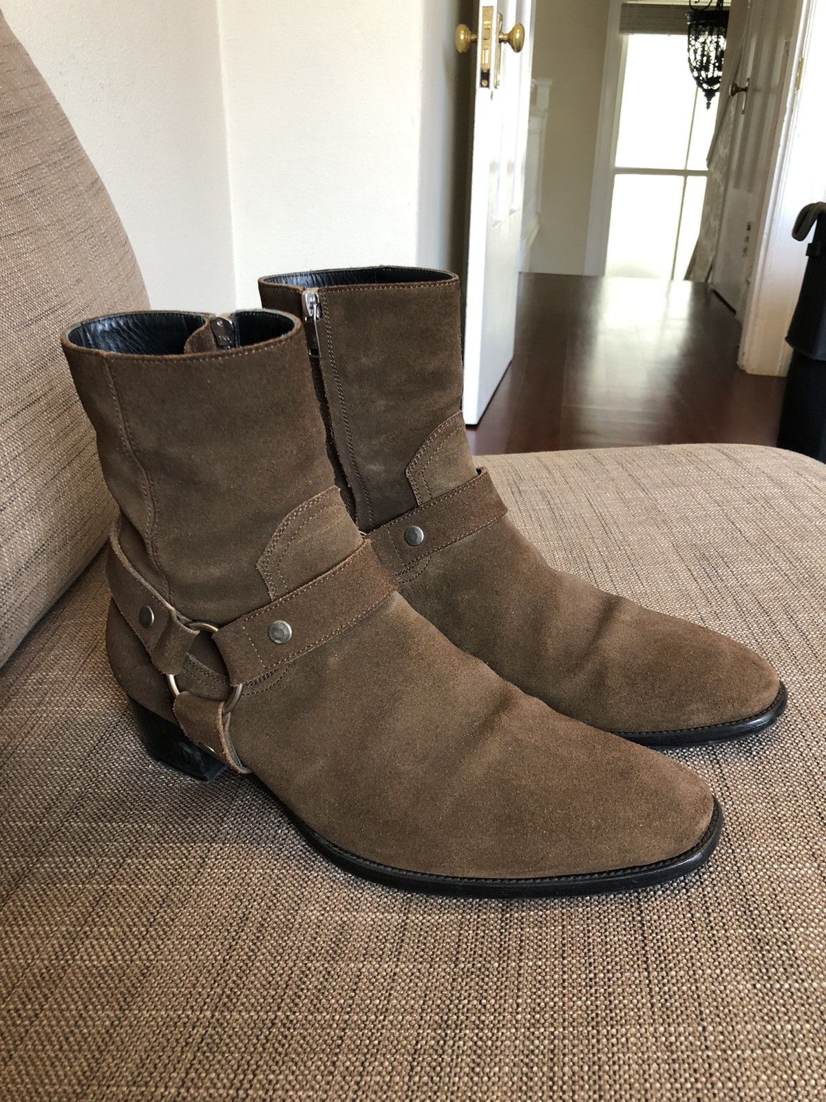 Saint Laurent Paris Classic Dark Brown SLP Wyatt Harness | Grailed