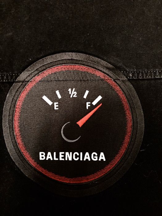 Balenciaga Gas logo denim jacket | Grailed