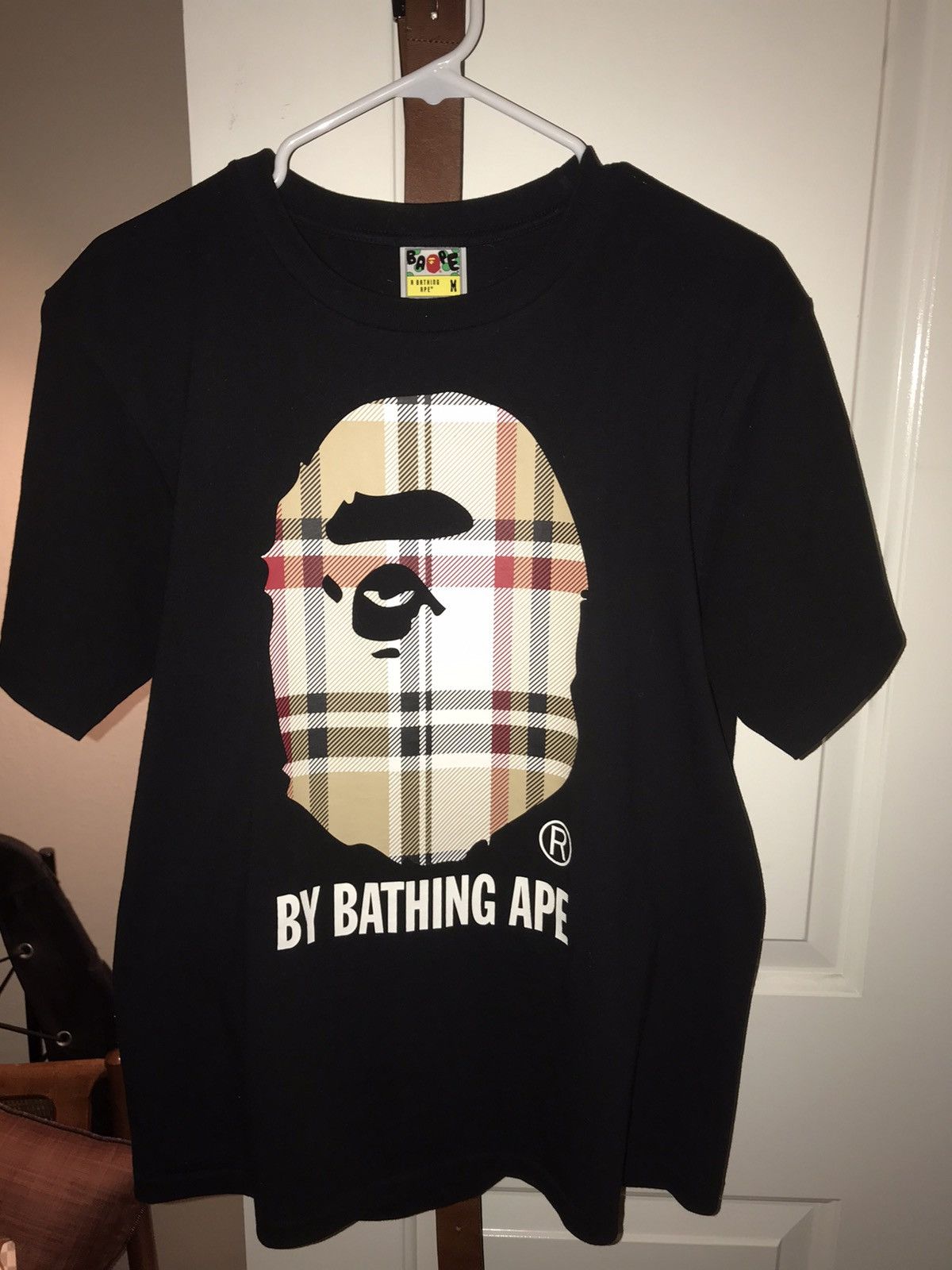 Bape Bape Burberry t-shirt | Grailed